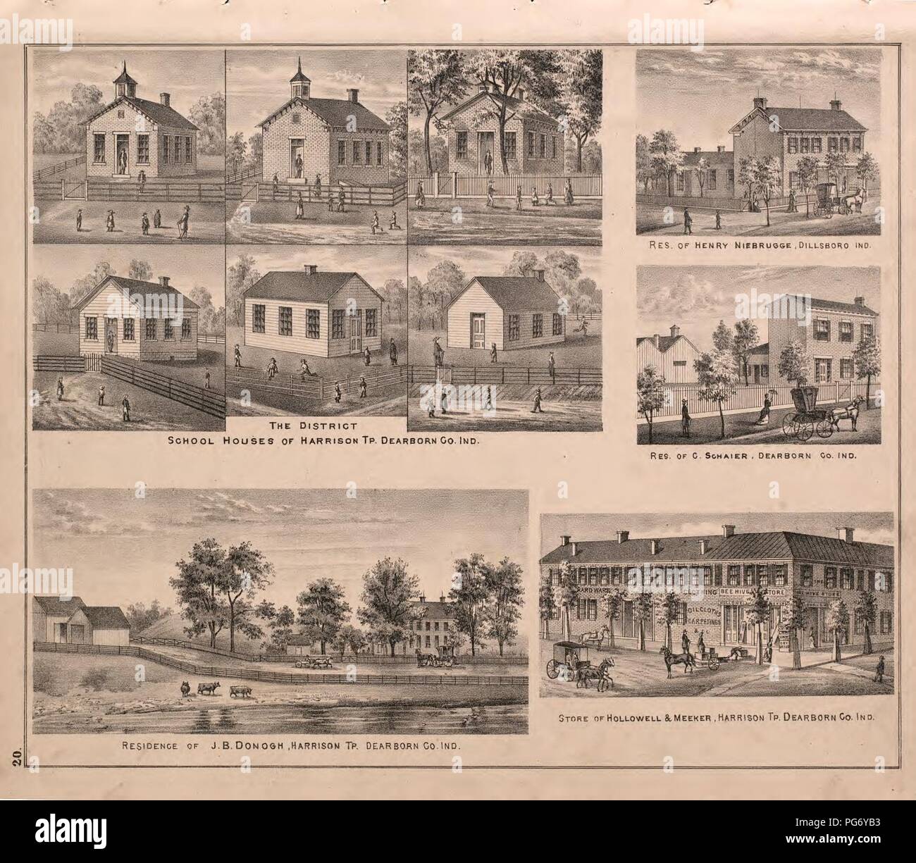Atlas of Dearborn County, Indiana - to which is added a map of the ...