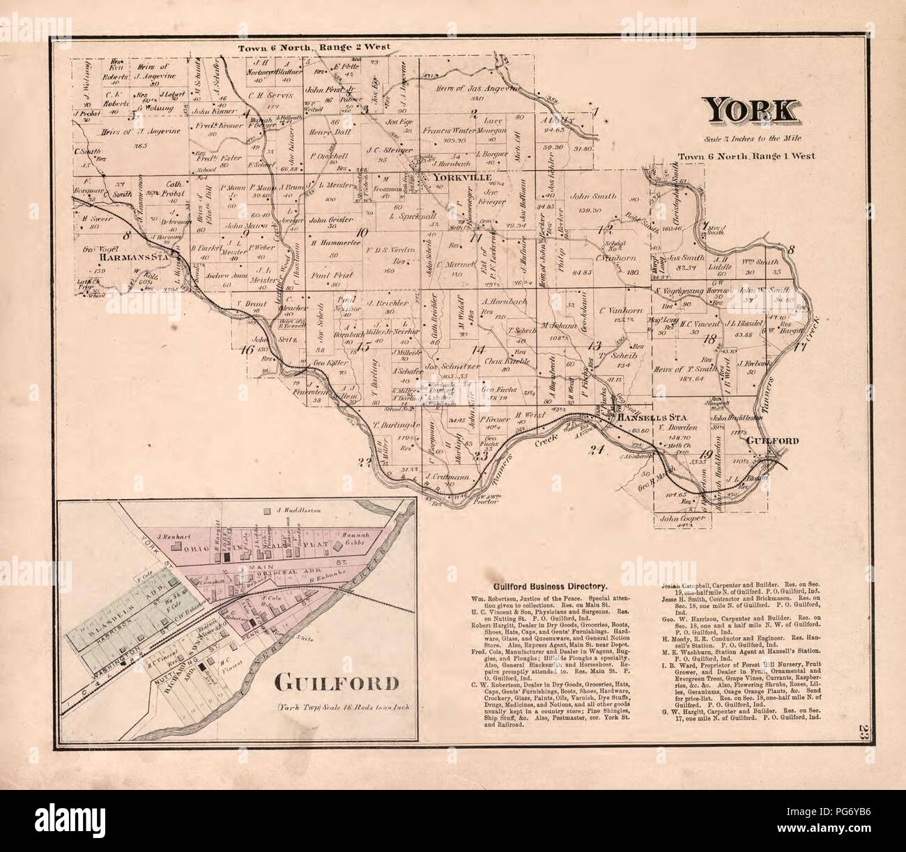 Atlas of Dearborn County, Indiana - to which is added a map of the ...