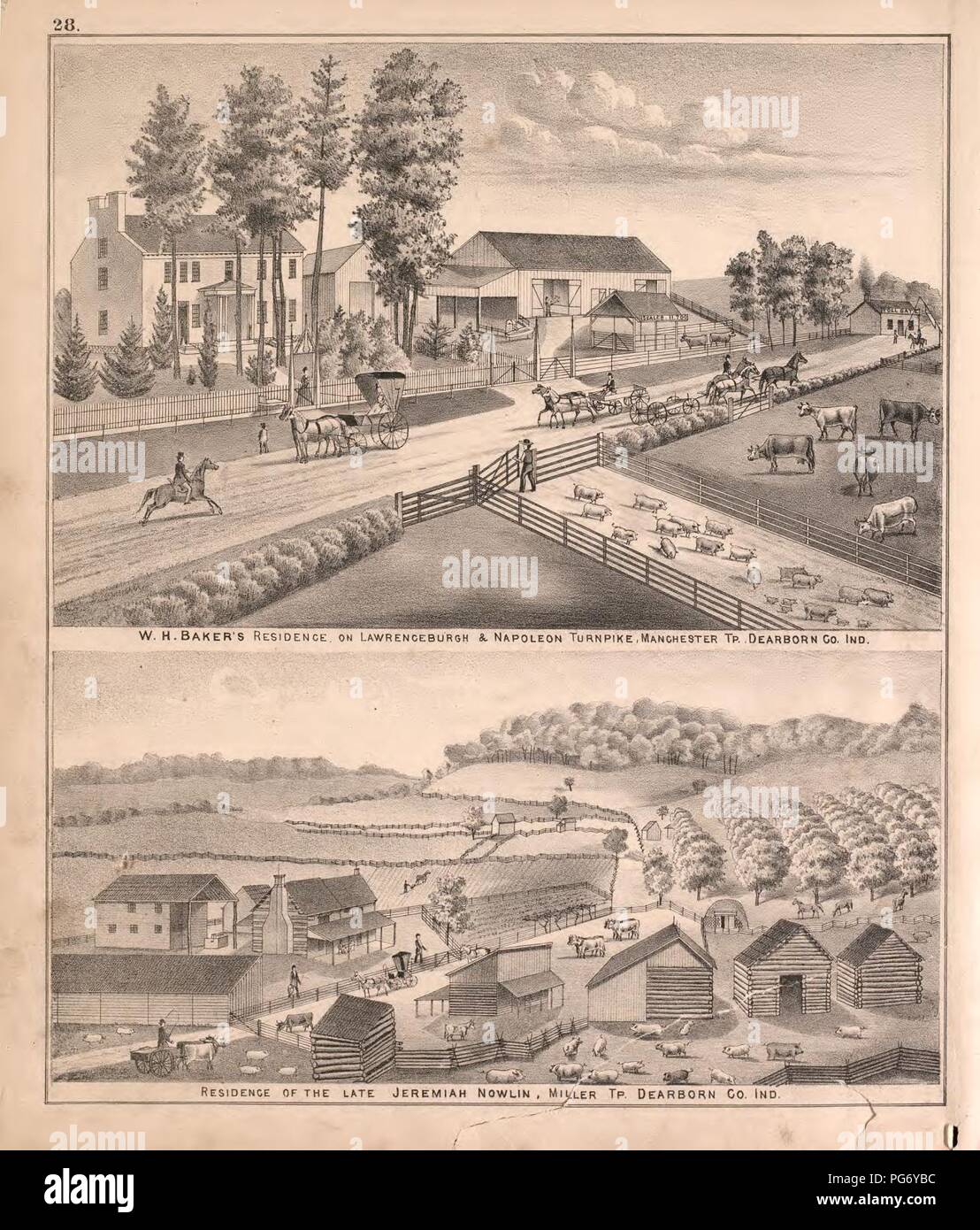 Atlas of Dearborn County, Indiana - to which is added a map of the ...