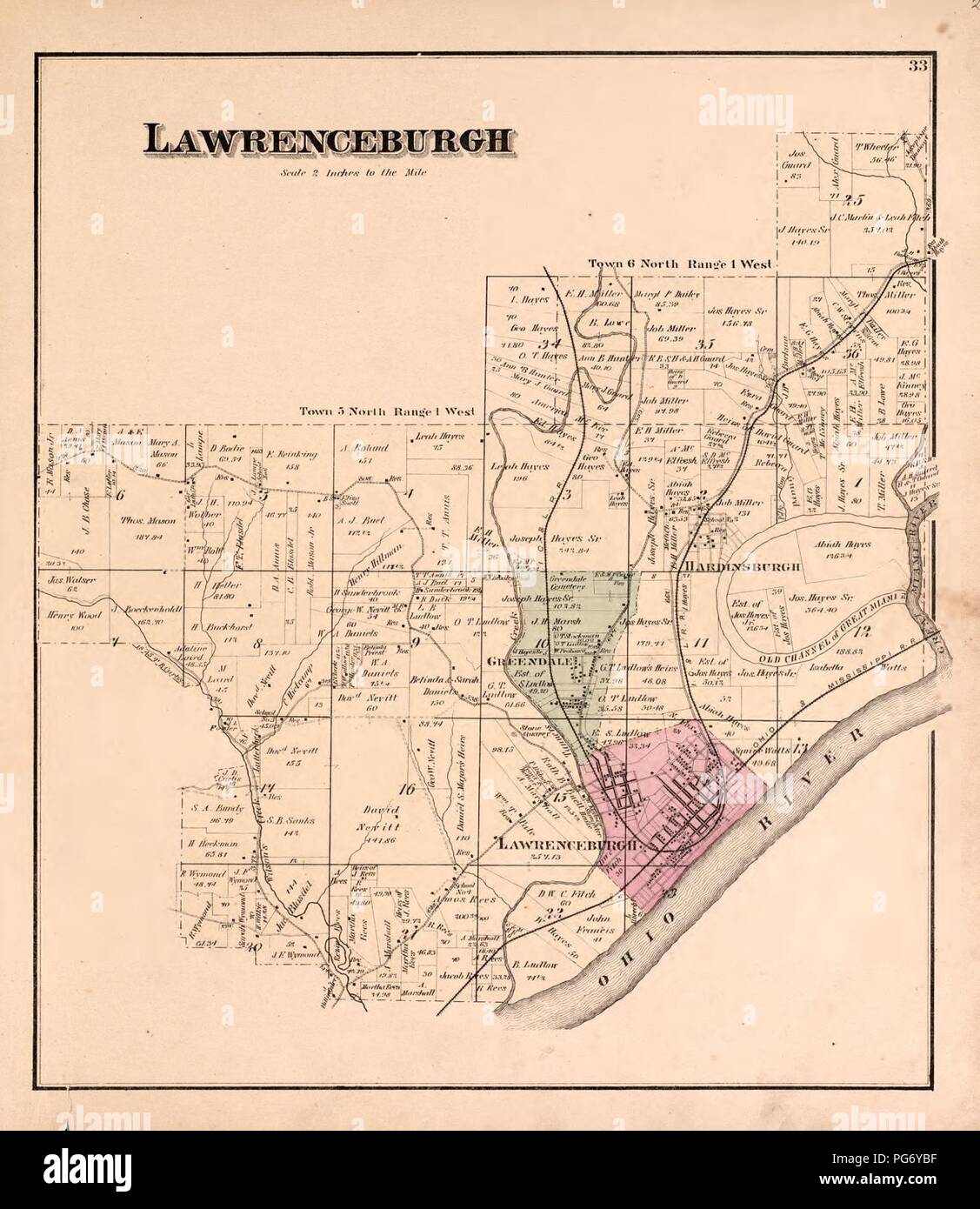 Atlas of Dearborn County, Indiana - to which is added a map of the ...