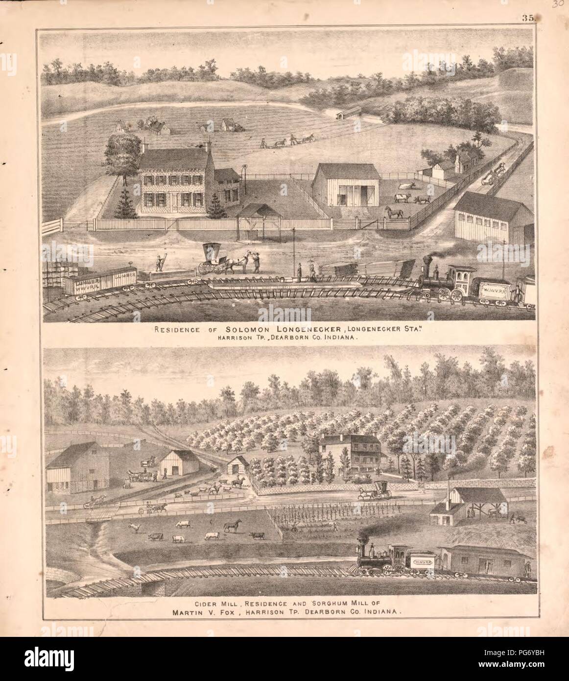 Atlas of Dearborn County, Indiana - to which is added a map of the ...