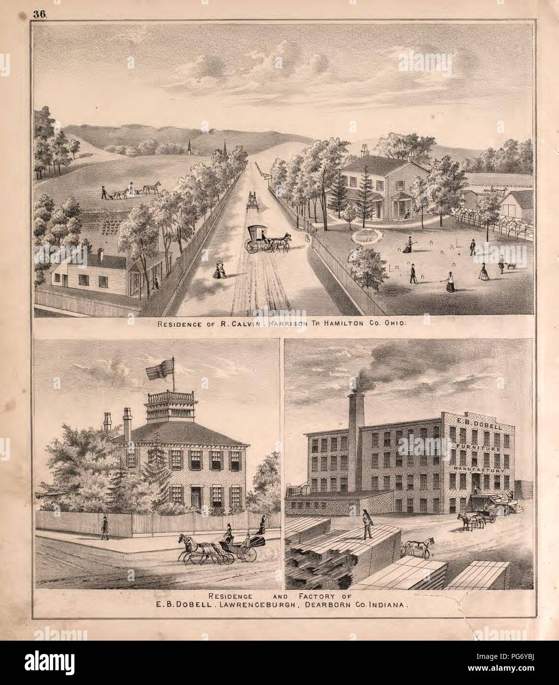 Atlas of Dearborn County, Indiana - to which is added a map of the ...