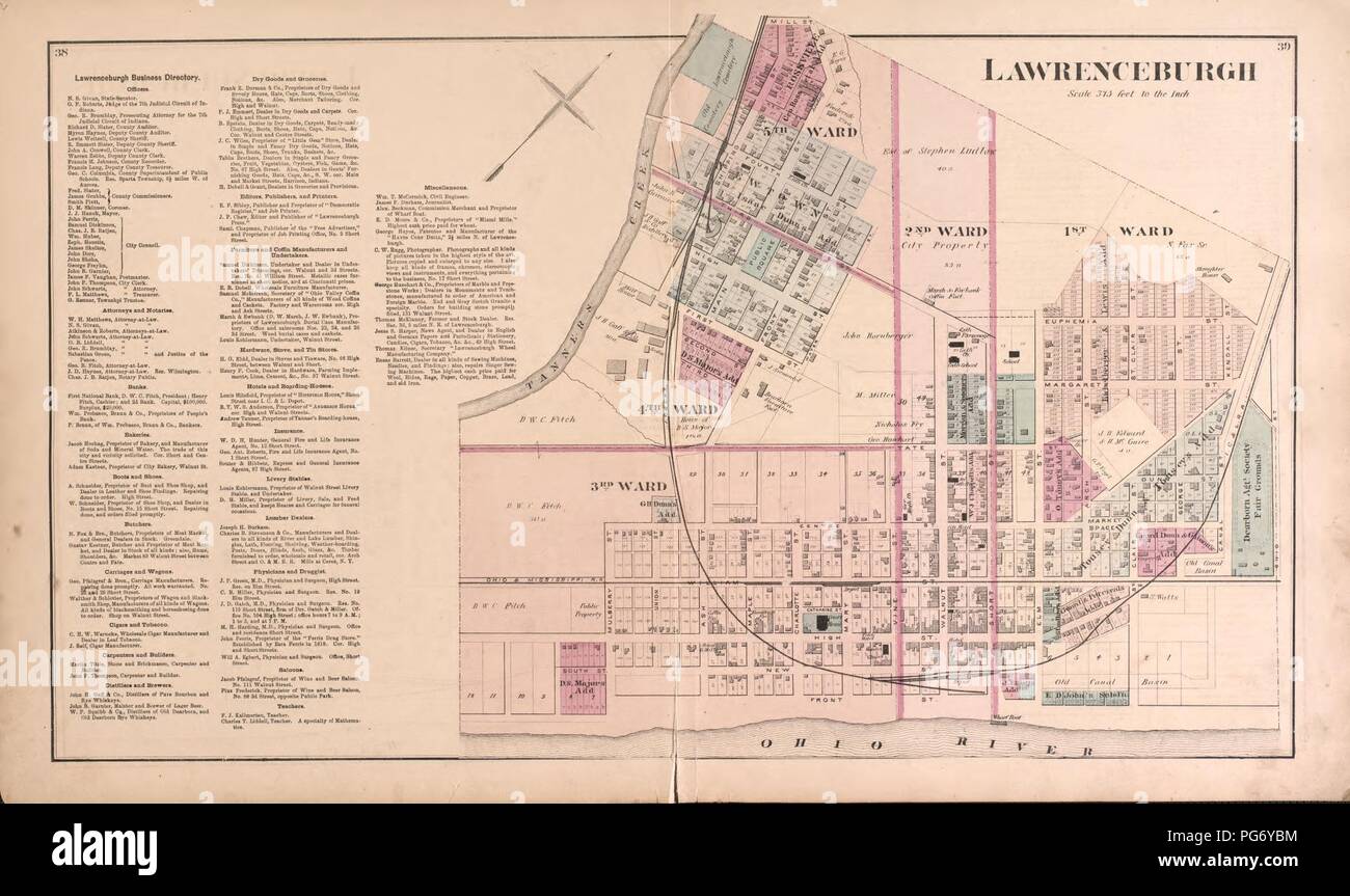Atlas of Dearborn County, Indiana - to which is added a map of the ...