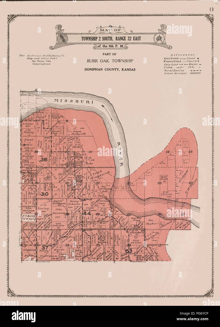 Vintage u s maps hi-res stock photography and images - Alamy