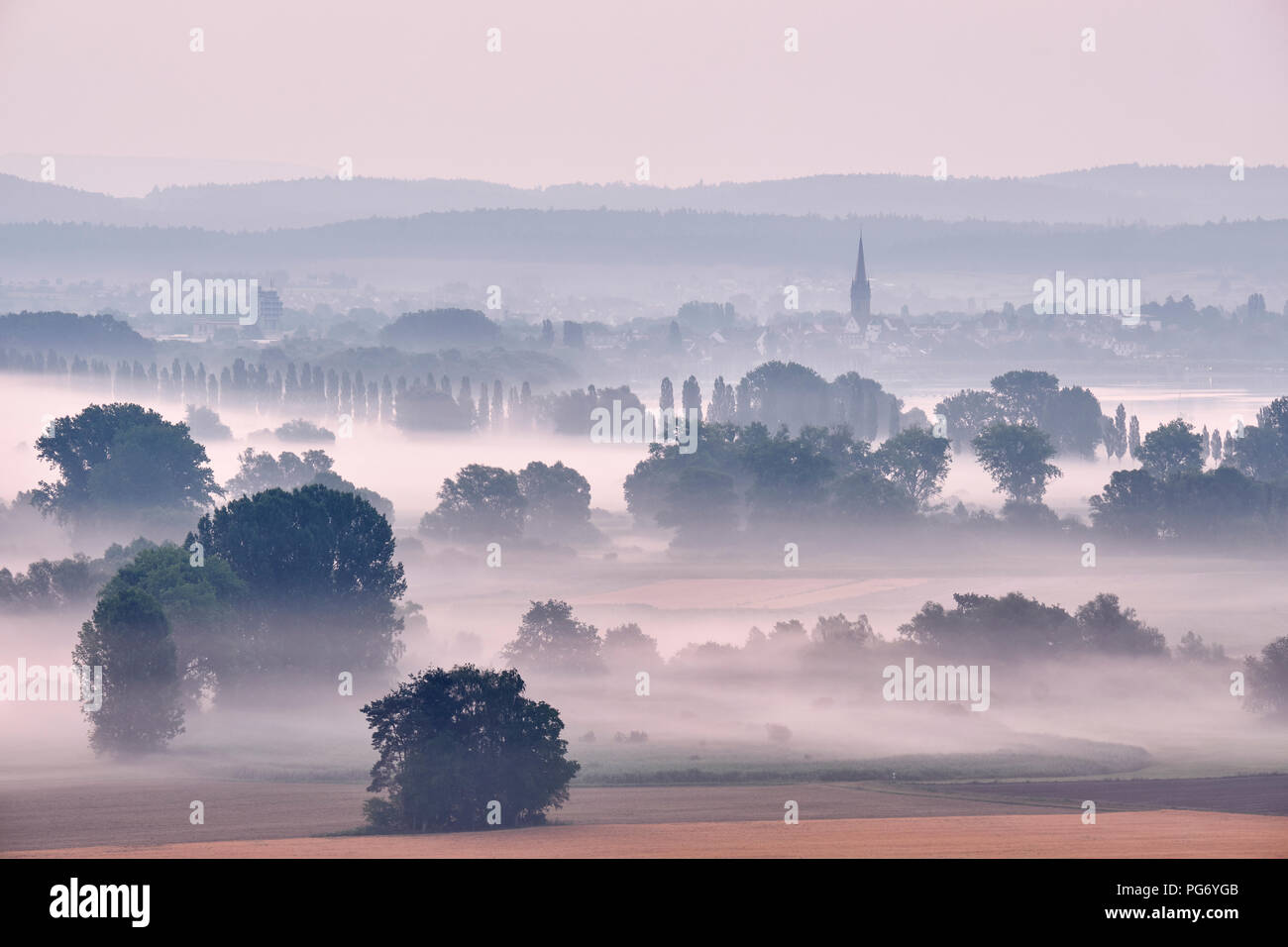 Germany, Baden-Wuerttemberg, Constance district, Radolfzell, view to ...