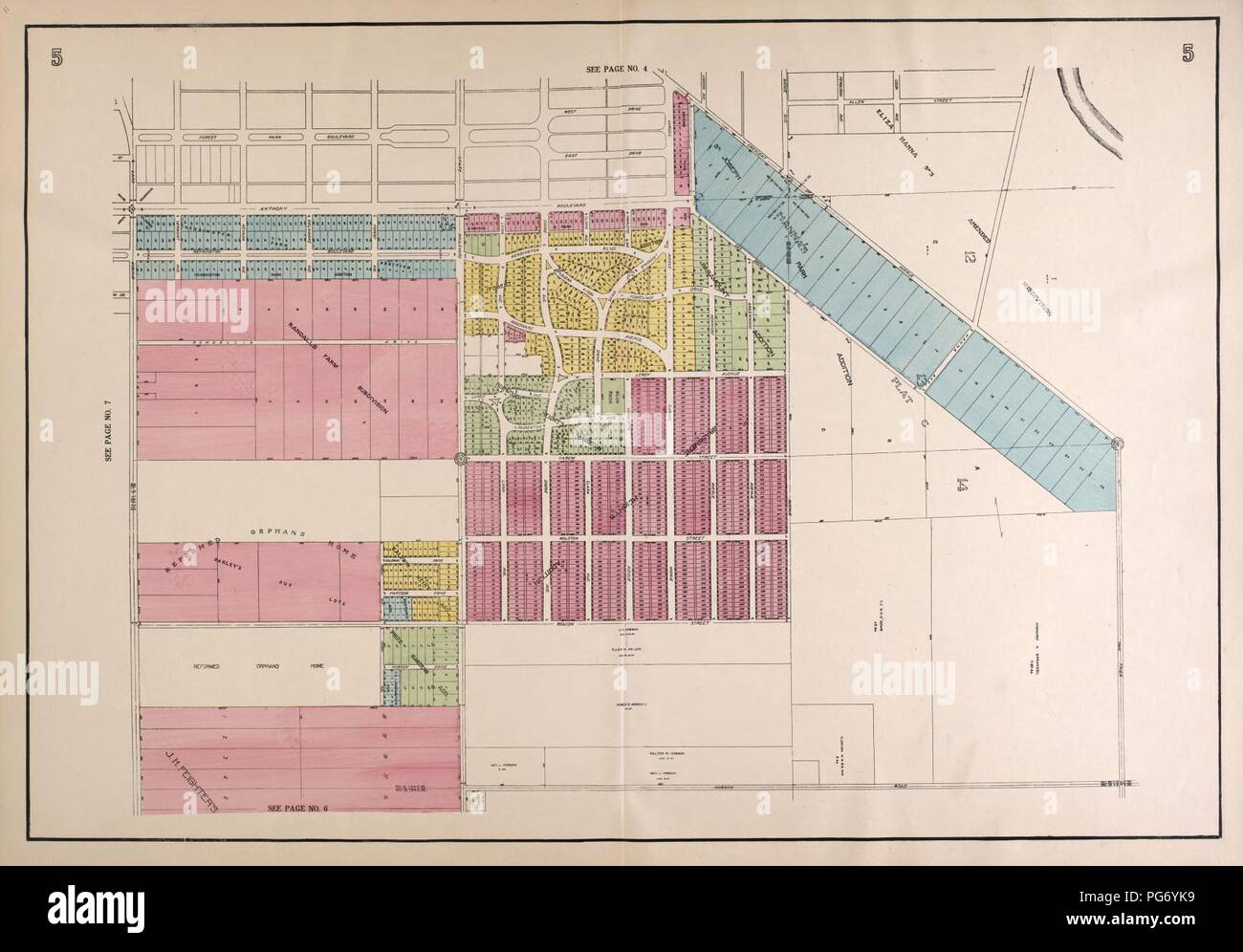 Atlas of Fort Wayne, Allen County, Indiana Stock Photo - Alamy