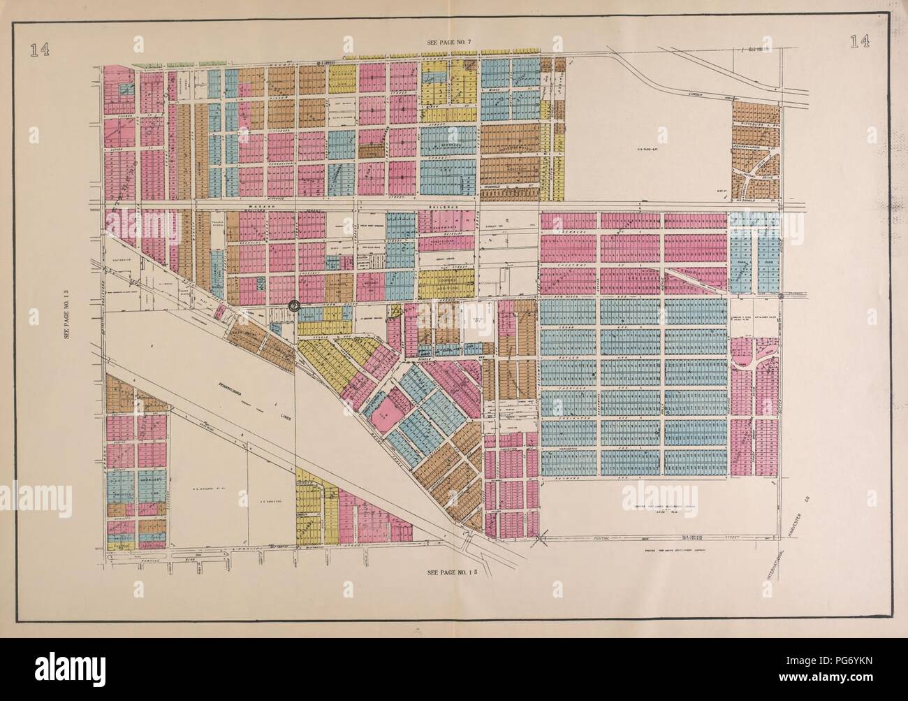 Atlas of Fort Wayne, Allen County, Indiana Stock Photo - Alamy