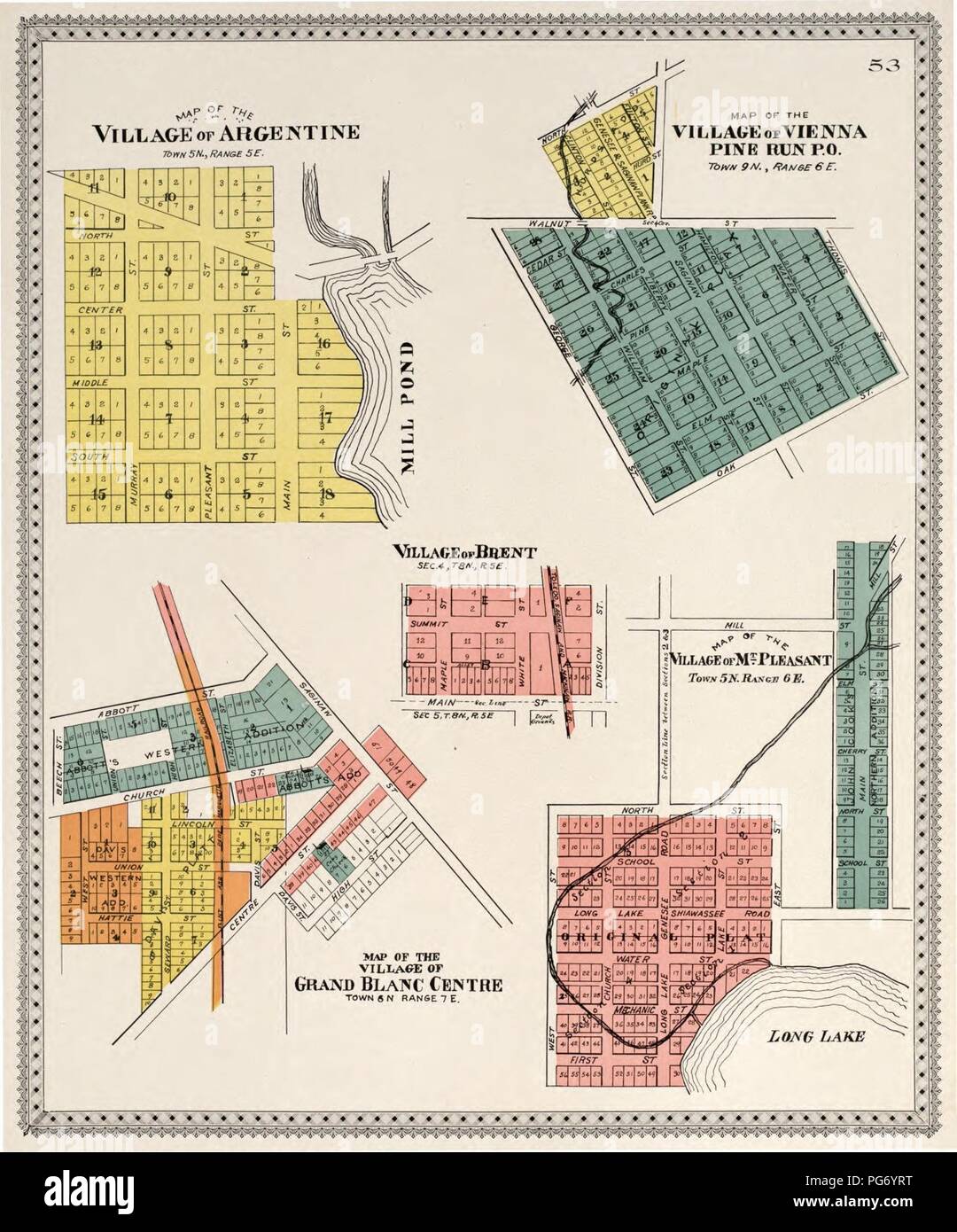 Atlas of Genesee County, Michigan - containing maps of every township ...