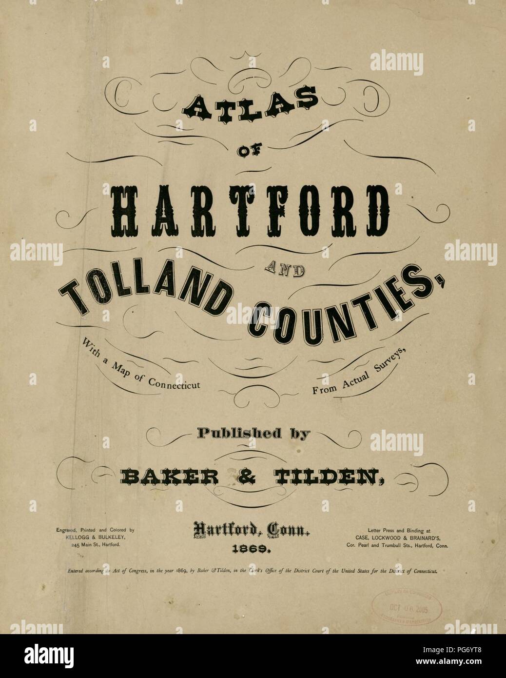 Tolland map hi-res stock photography and images - Alamy