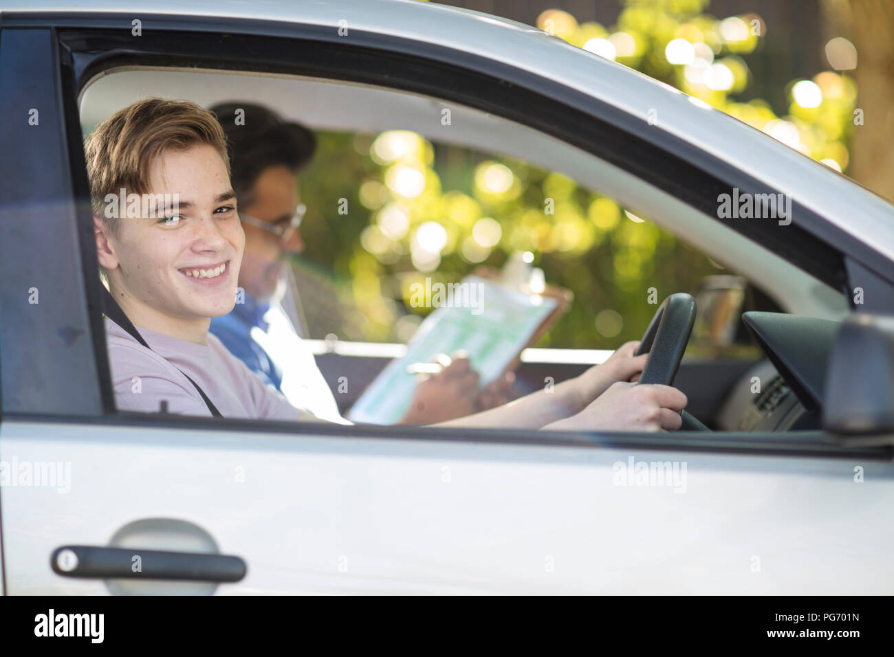 Happy learner driver hi-res stock photography and images - Alamy
