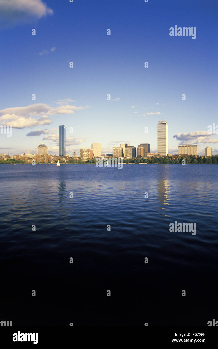 1988 HISTORICAL BACK BAY SKYLINE BOSTON MASSACHUSETTS USA Stock Photo ...