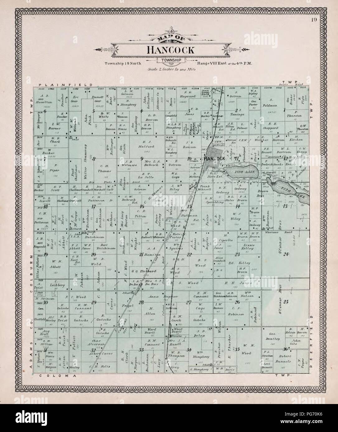 Atlas of Waushara County, Wisconsin - containing maps of villages ...