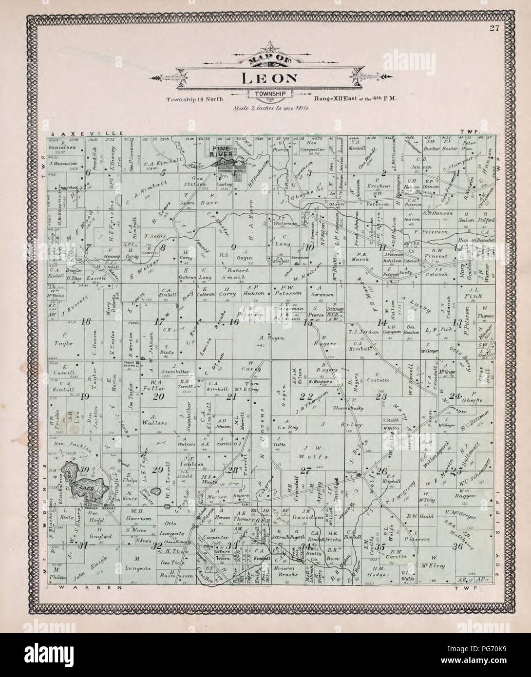 Atlas of Waushara County, Wisconsin - containing maps of villages ...