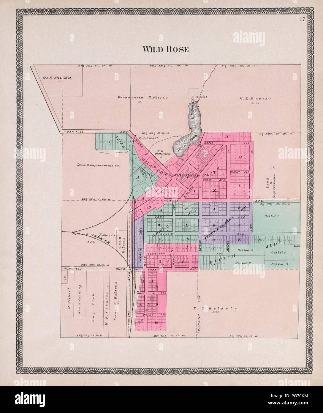 Historical wisconsin maps hi-res stock photography and images - Alamy