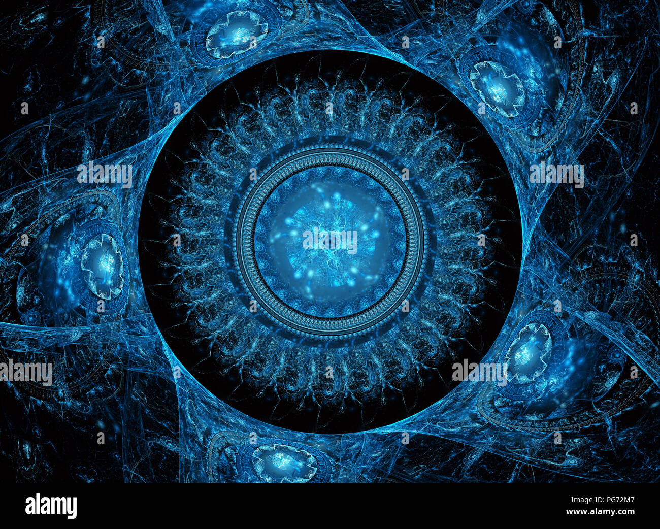 Abstract fractal patterns and shapes. Fractal texture. The colors in ...