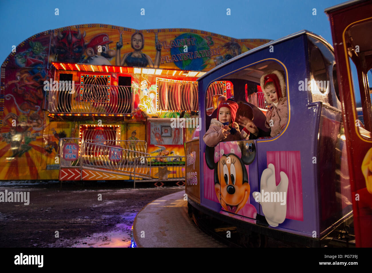 Girls ride on the train hi-res stock photography and images - Alamy