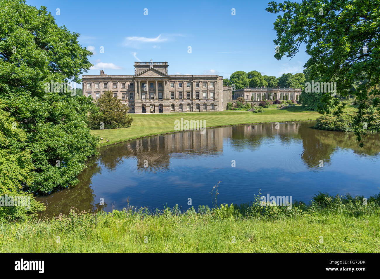 Lyme House at Lyme Park Cheshire in spring sunshine Stock Photo - Alamy