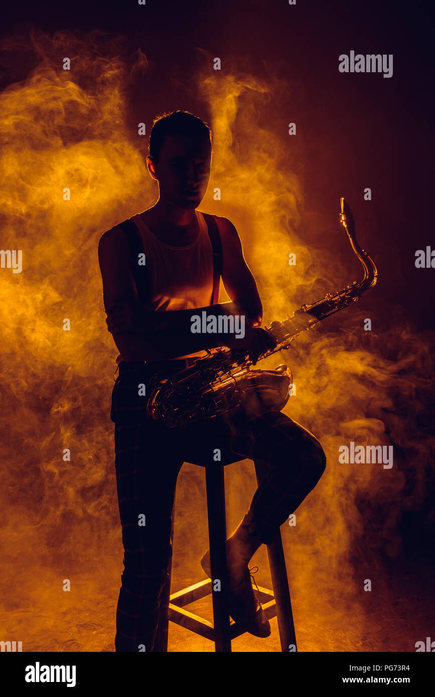 Saxophone player stool hi-res stock photography and images - Alamy