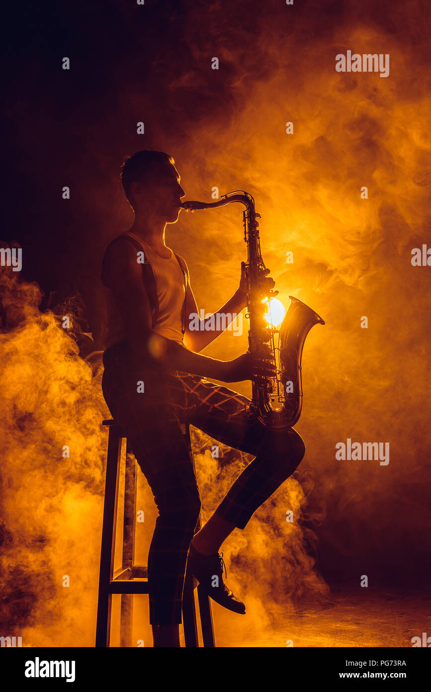 Saxophone player stool hi-res stock photography and images - Alamy