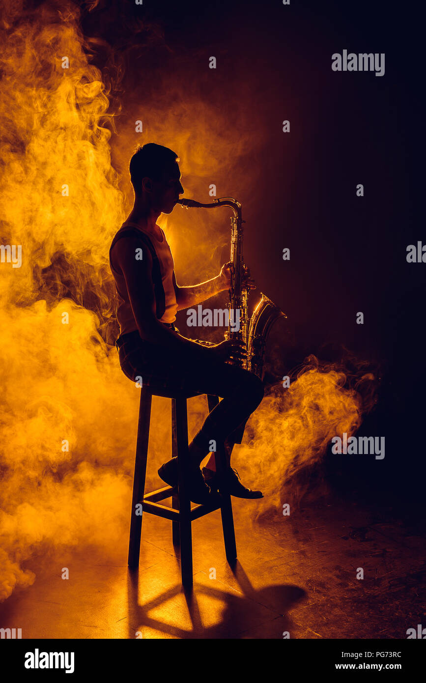 Saxophone player stool hi-res stock photography and images - Alamy