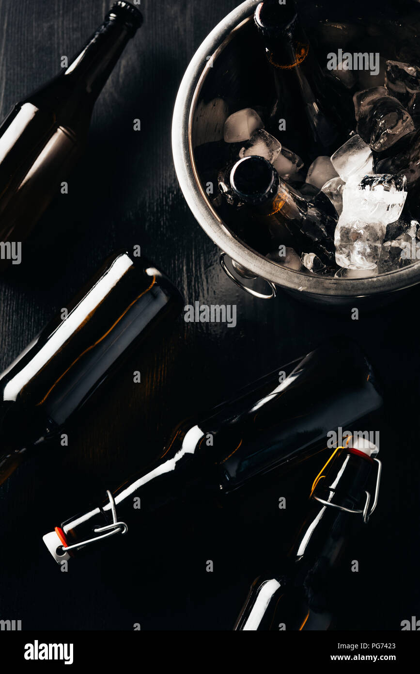 Flat lay bucket bottles hi-res stock photography and images - Alamy