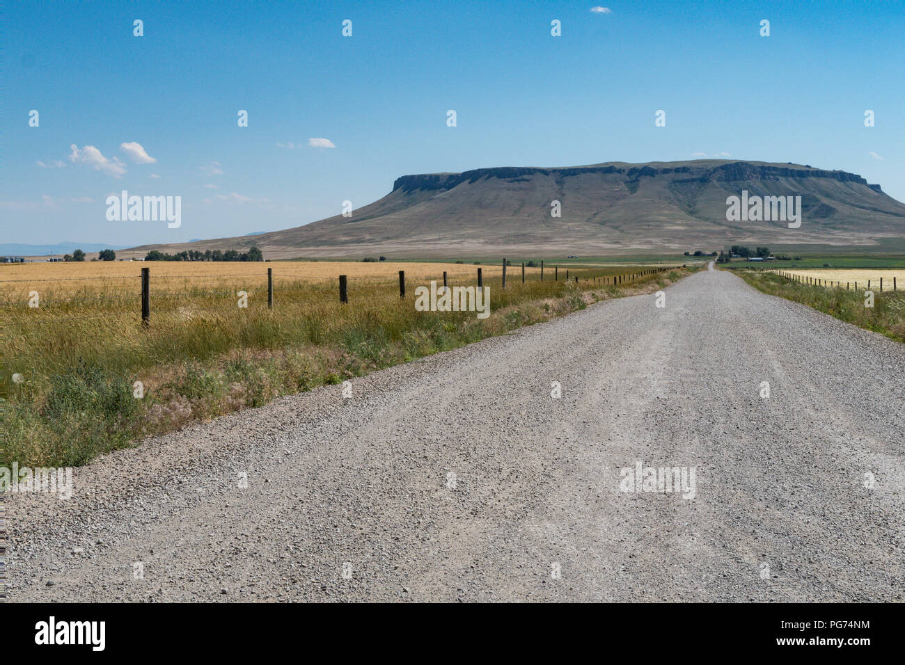 Square Butte is an iconic landmark in Montana, USA Stock Photo - Alamy