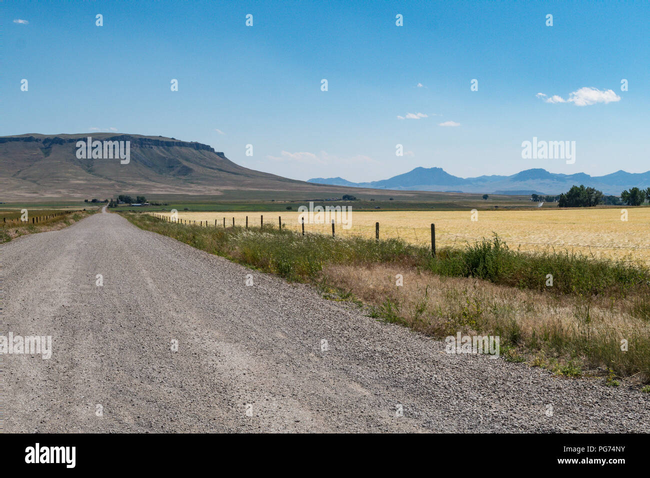 Square Butte is an iconic landmark in Montana, USA Stock Photo - Alamy