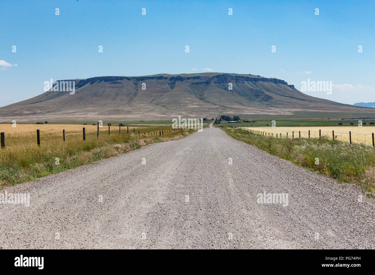 Square Butte is an iconic landmark in Montana, USA Stock Photo - Alamy