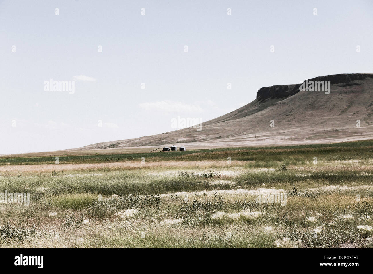 Square Butte is an iconic landmark in Montana, USA Stock Photo - Alamy