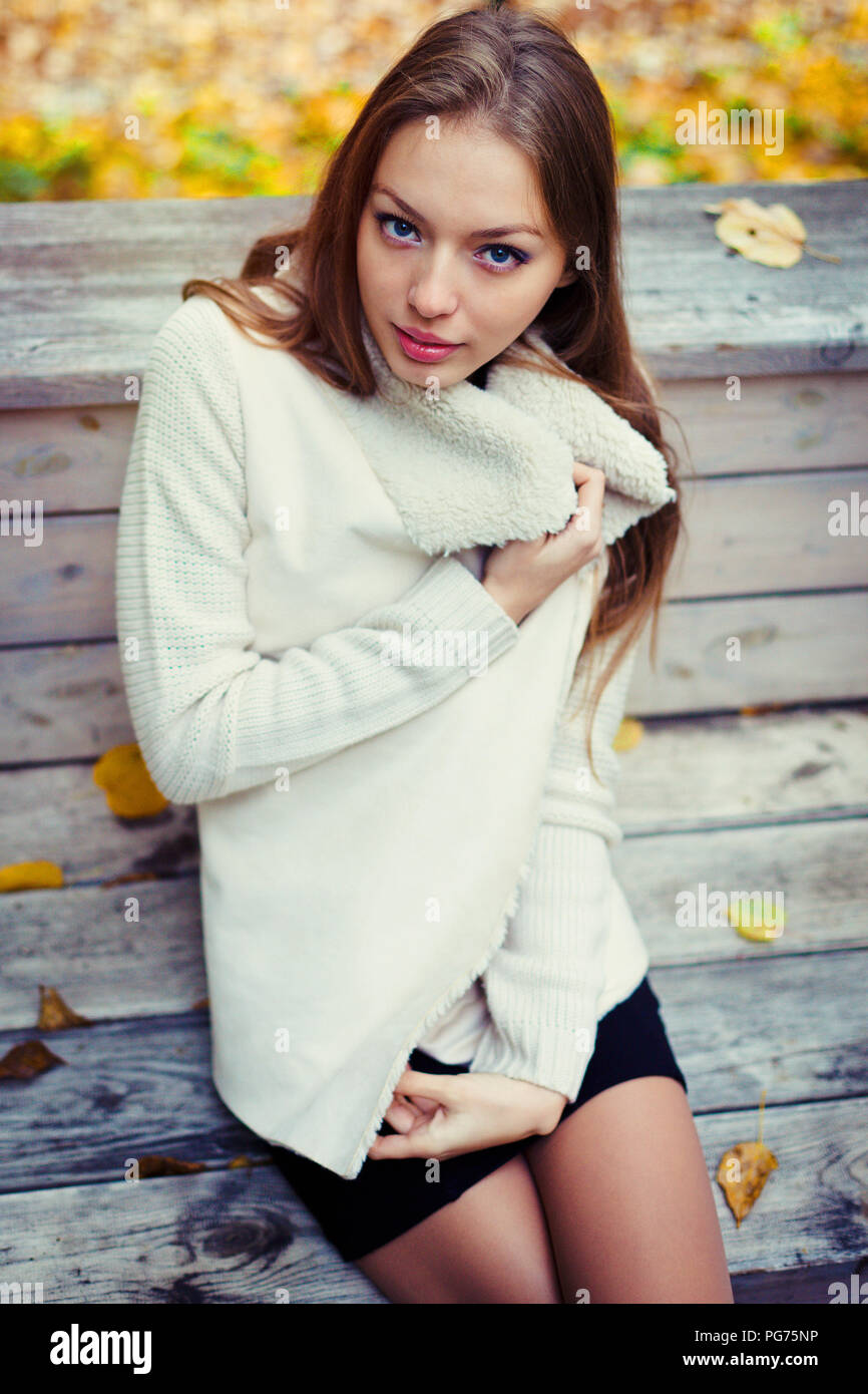 Autumn hair model hi-res stock photography and images - Alamy