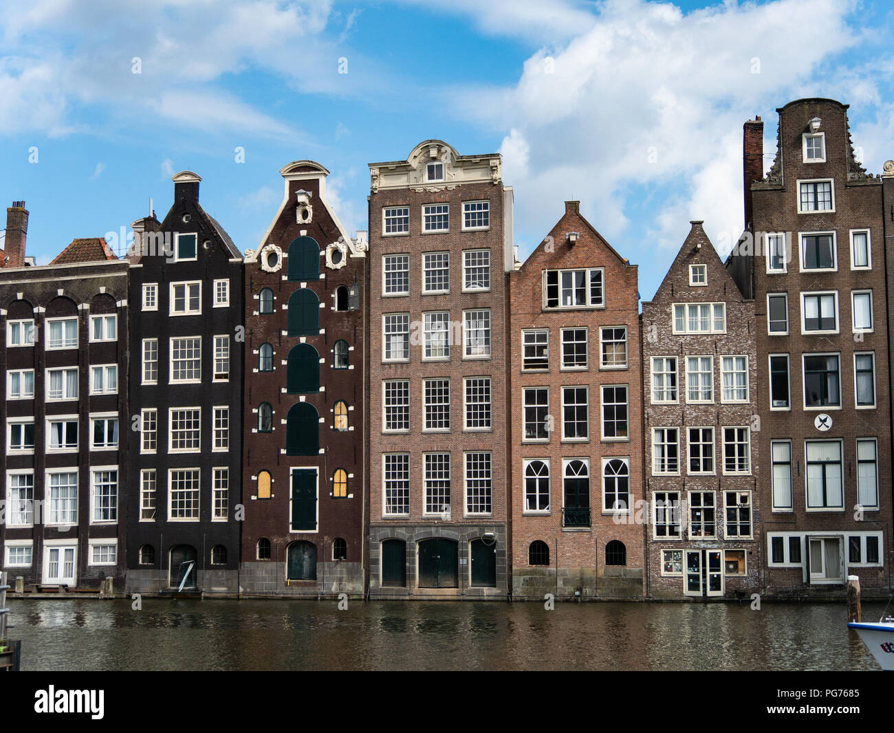 Waterfront apartment buildings, Damark, Amsterdam, Netherlands Stock ...
