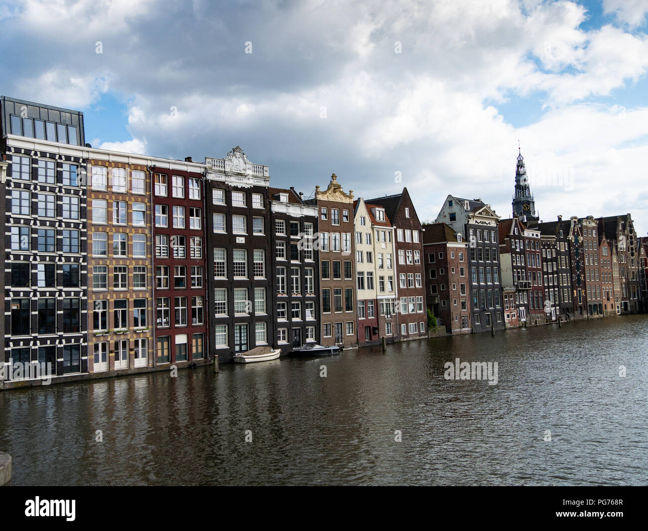Waterfront apartment buildings, Damark, Amsterdam, Netherlands Stock ...