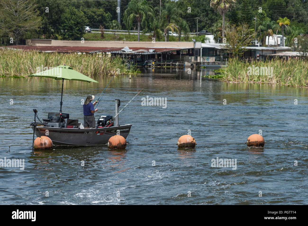 Florida Fisherman Sun Protection Stock Photo - Alamy