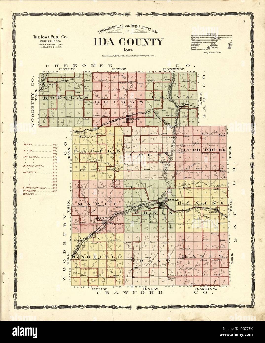 Atlas of Ida County, Iowa - containing maps of villages, cities and ...