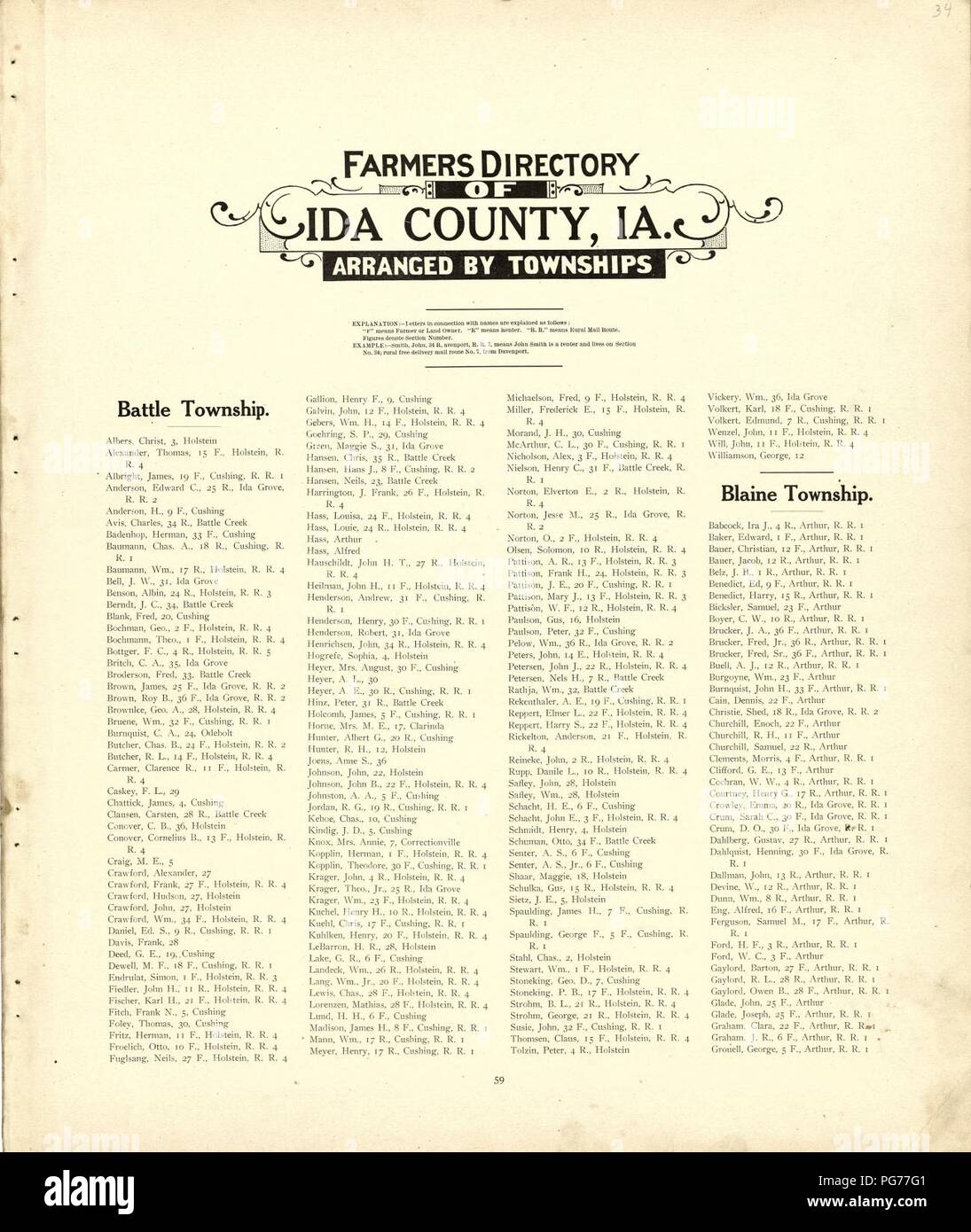Atlas of Ida County, Iowa - containing maps of villages, cities and ...