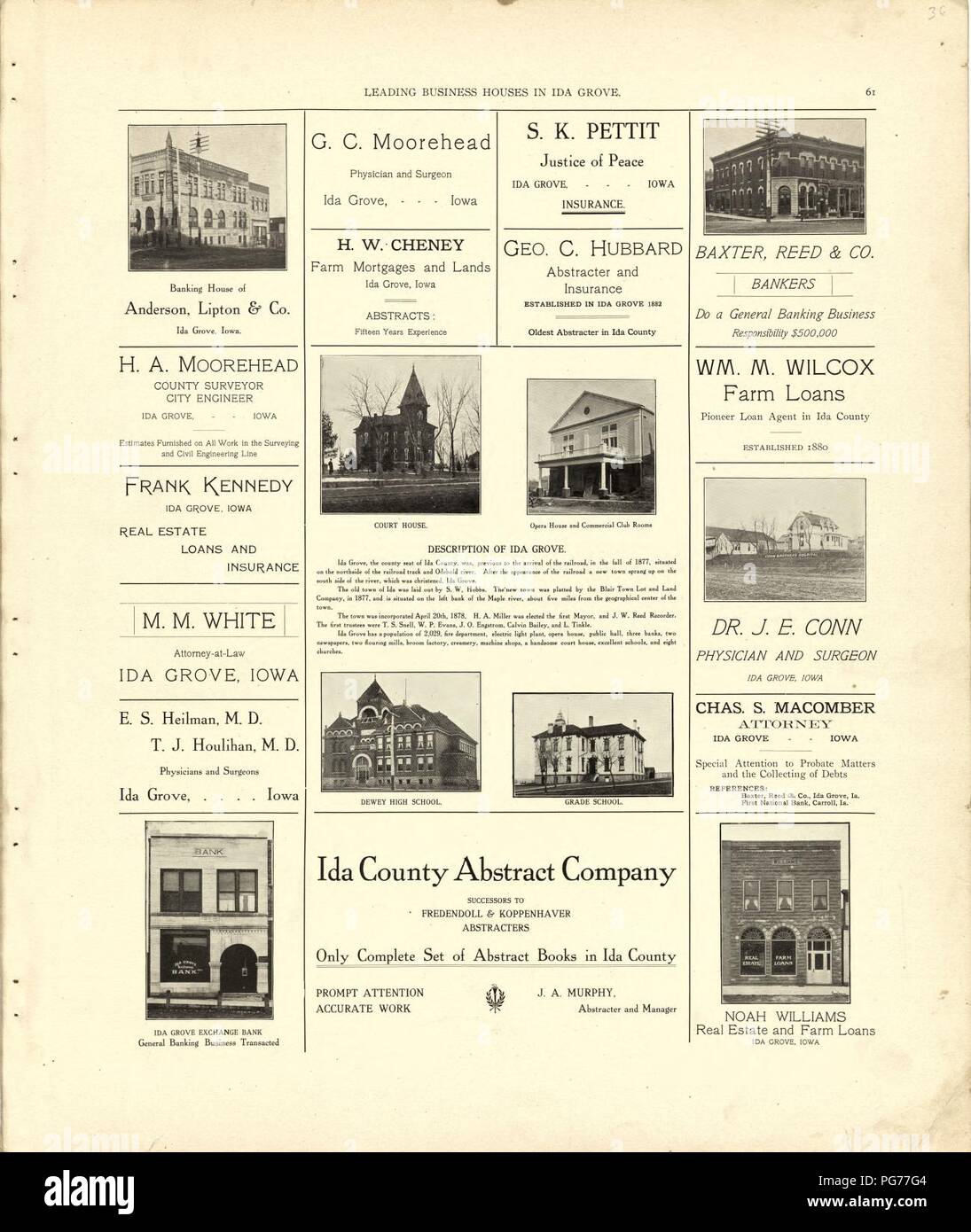 Atlas of Ida County, Iowa - containing maps of villages, cities and ...