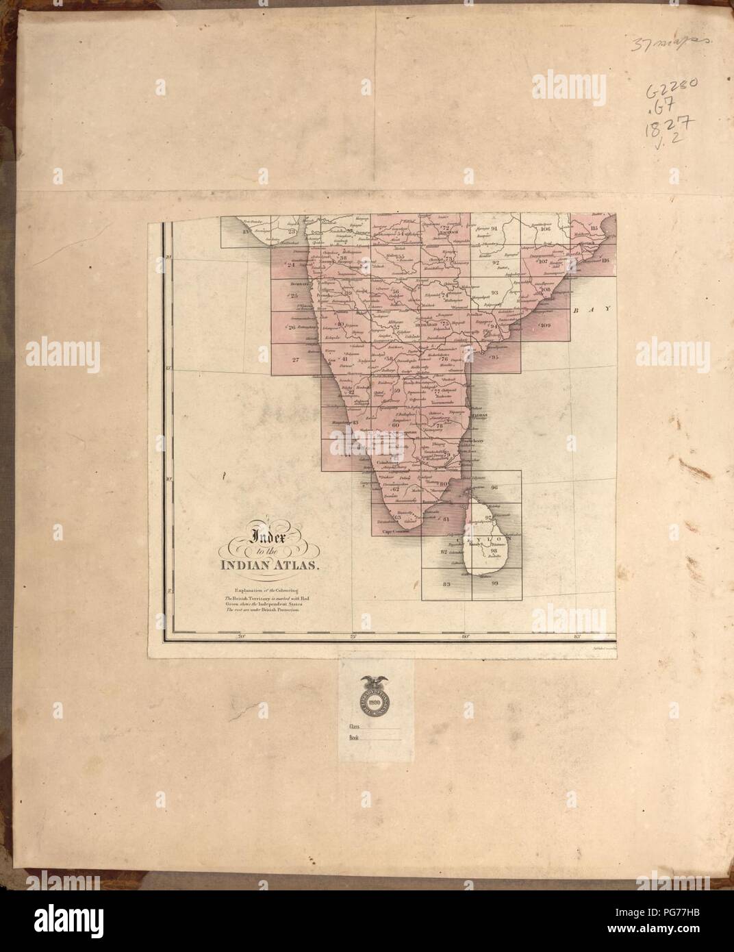 Atlas of India Stock Photo - Alamy