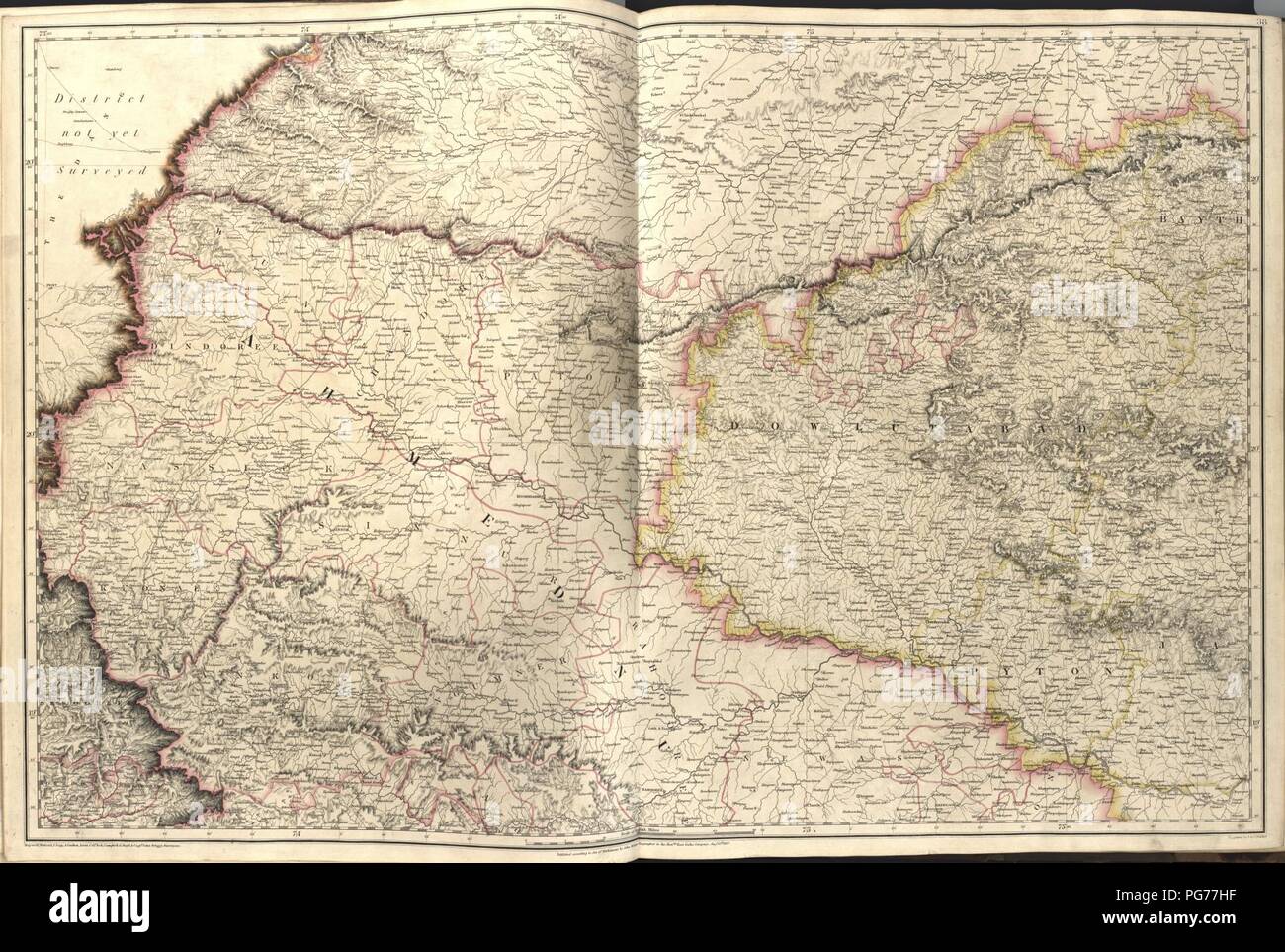 Atlas of India Stock Photo - Alamy