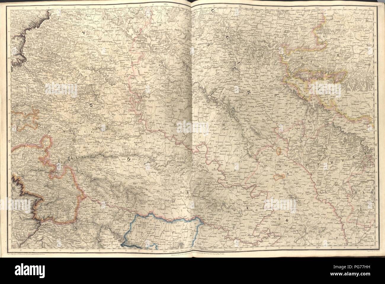 Atlas of India Stock Photo - Alamy