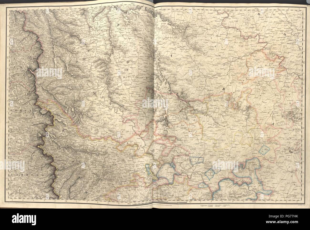 Atlas of India Stock Photo - Alamy