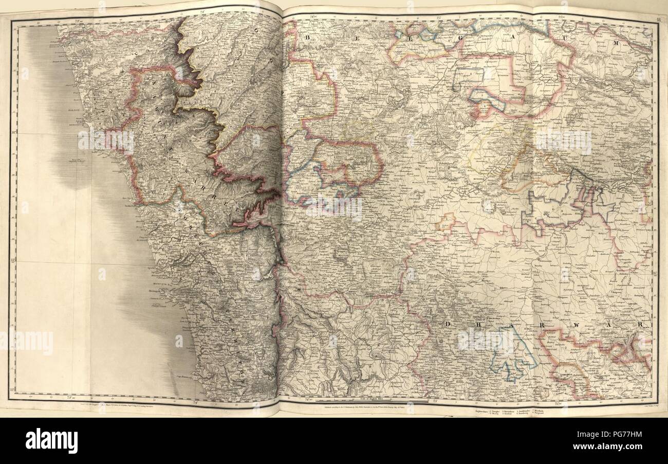 Atlas of India Stock Photo - Alamy