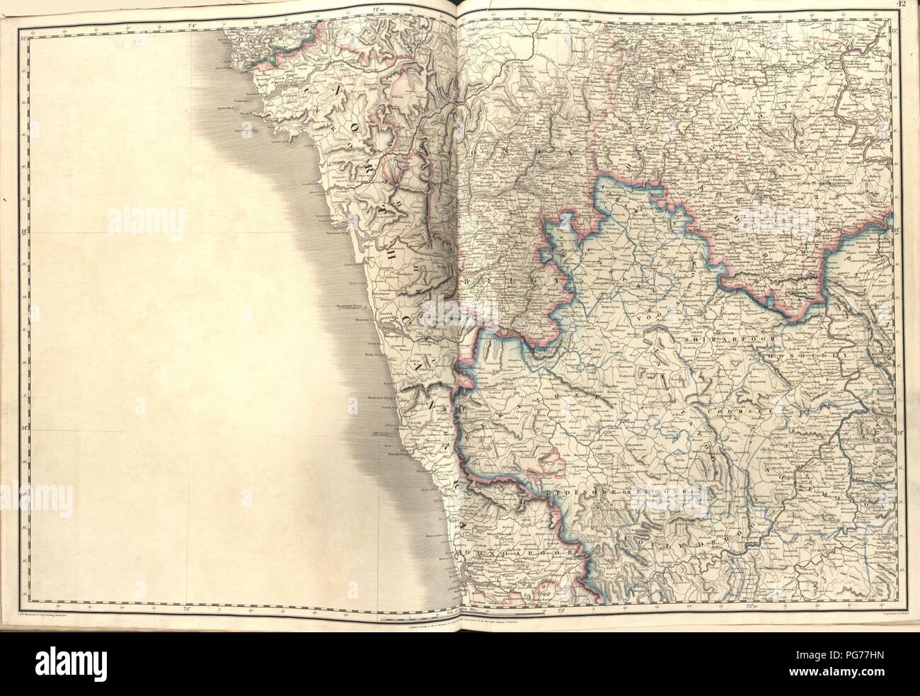 Atlas of India Stock Photo - Alamy