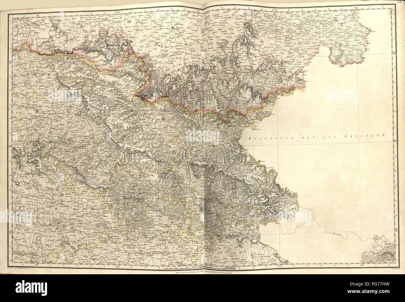 Atlas of India Stock Photo - Alamy