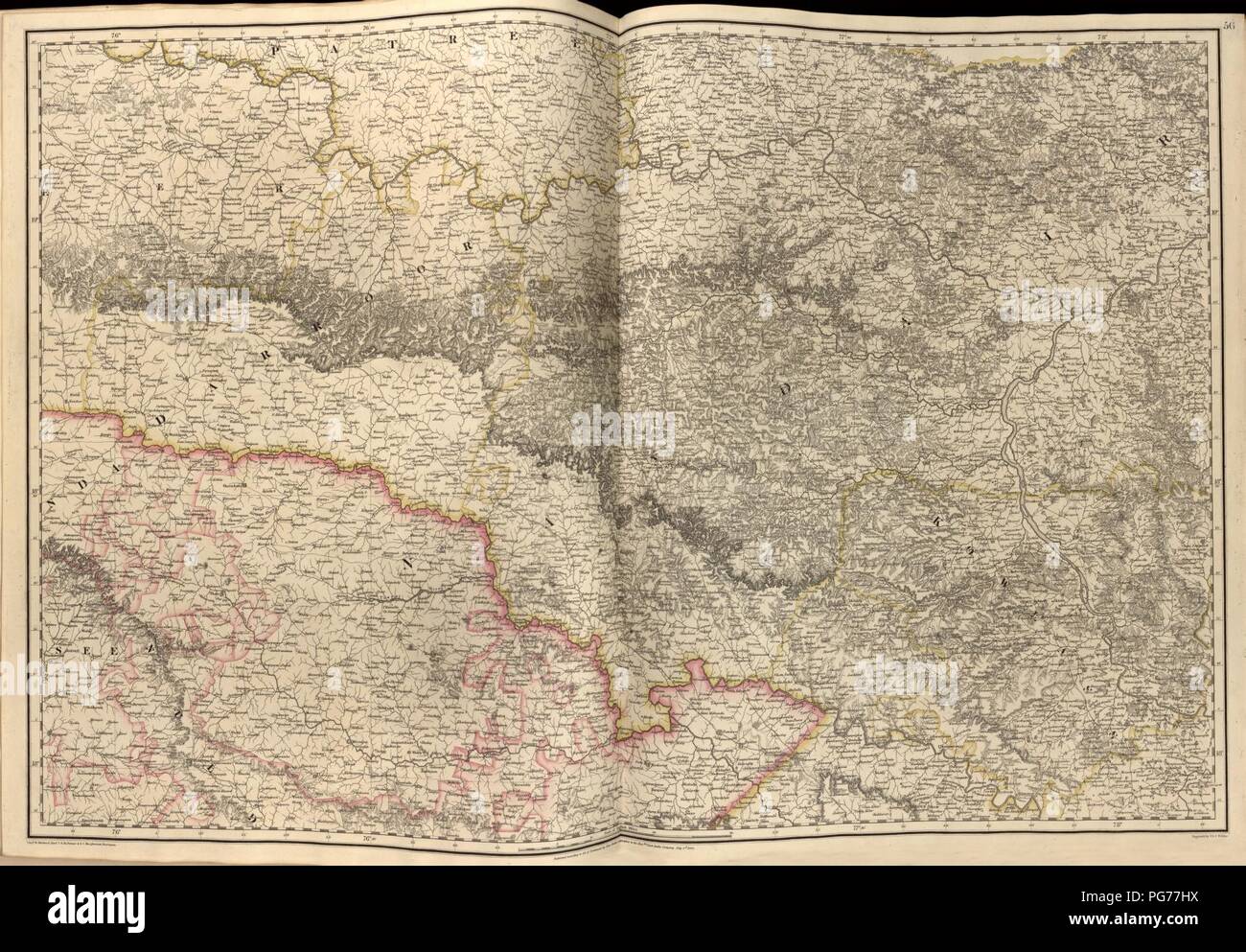 Atlas of India Stock Photo - Alamy