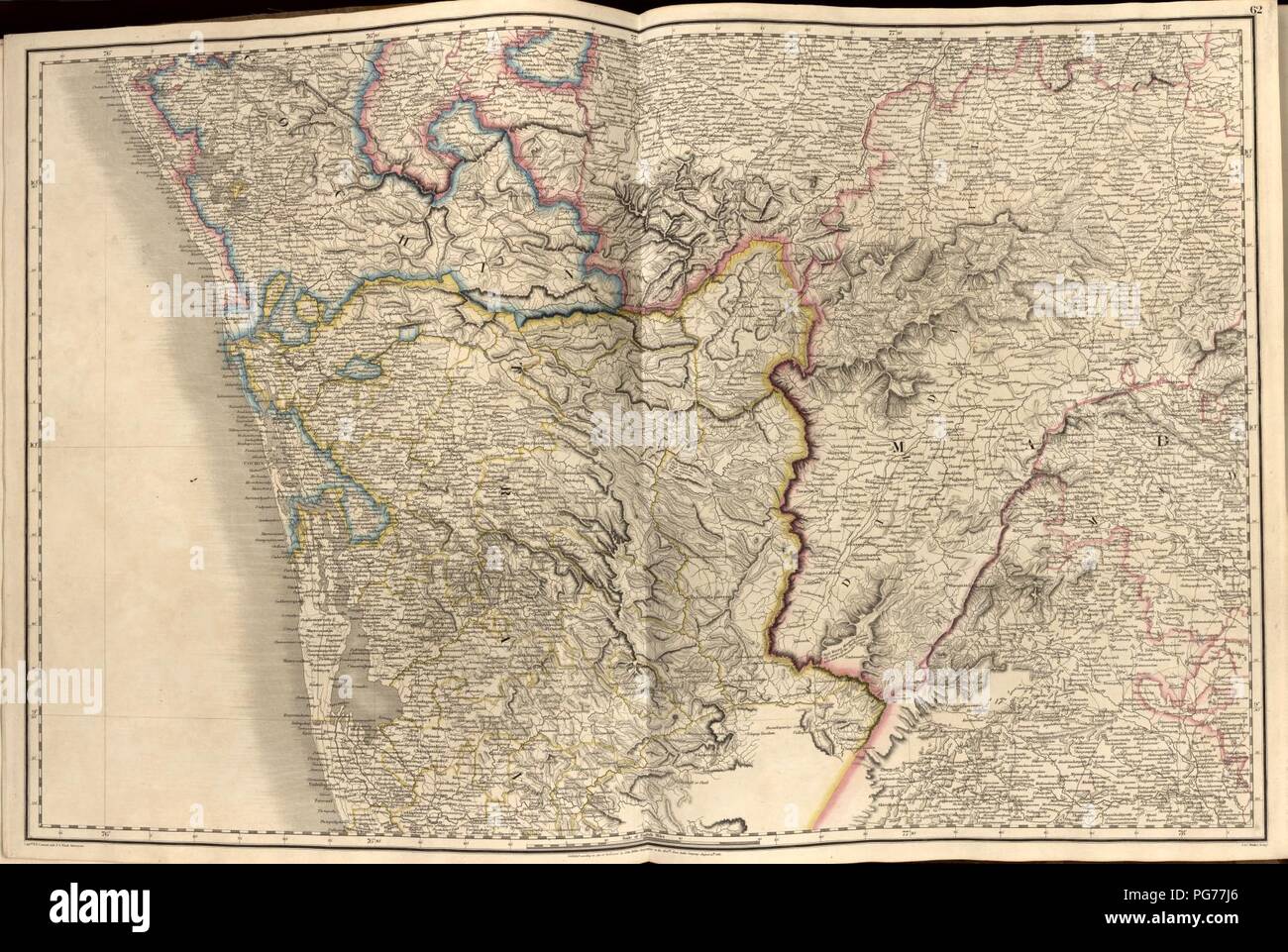 Atlas of India Stock Photo - Alamy