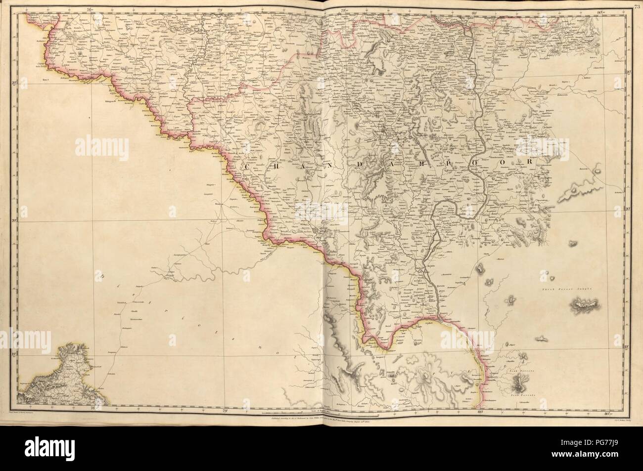 Atlas of India Stock Photo - Alamy