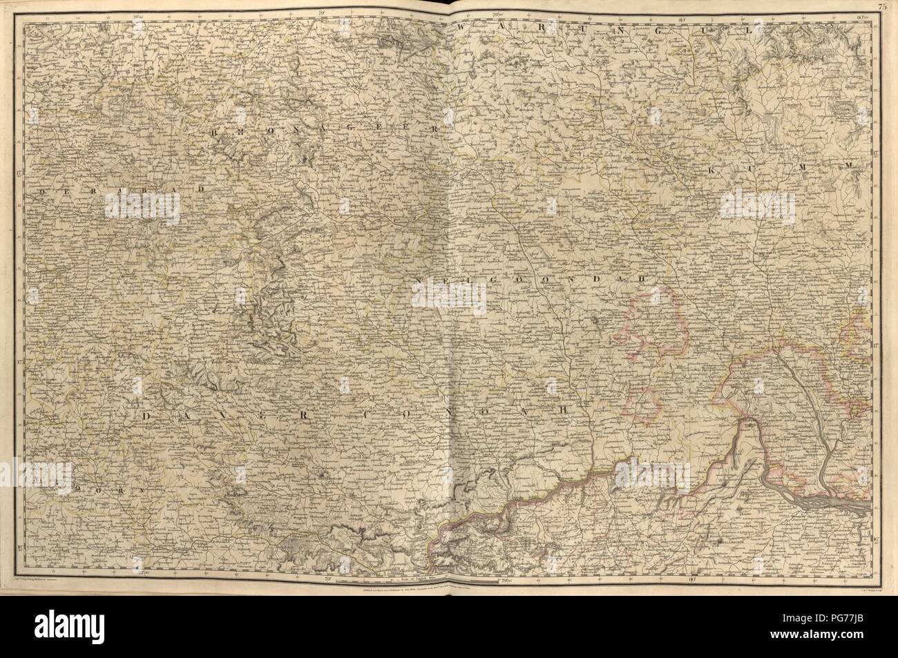 Atlas of India Stock Photo - Alamy