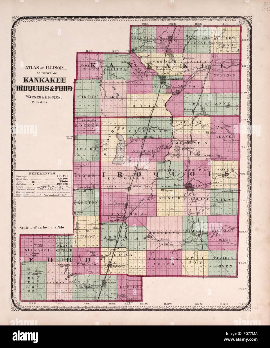 Atlas of Kendall Co. and the state of Illinois - to which is added an ...