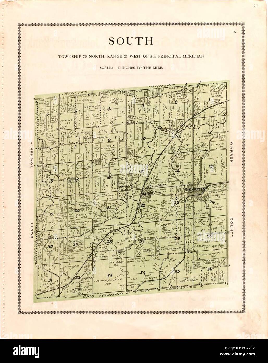Atlas of Madison County, Iowa Stock Photo - Alamy