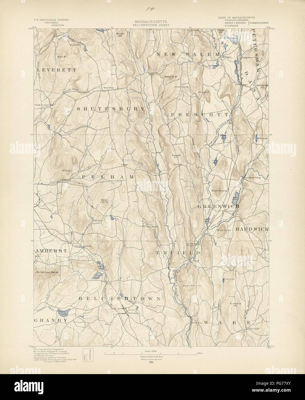 Atlas of Massachusetts Stock Photo - Alamy